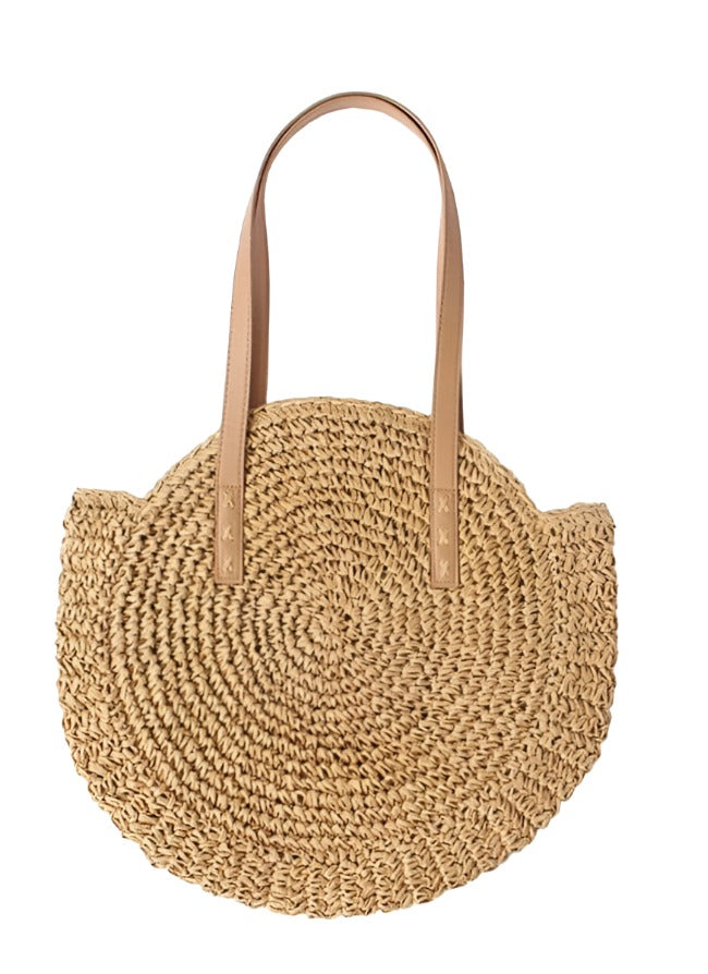 Bali Round Straw Handbag – Jolie Vaughan Boutique